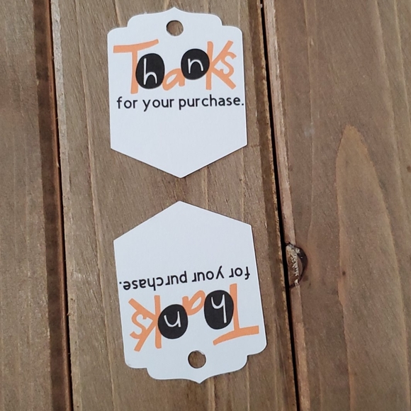 Office | Thank You Tags Product Customer Tag Newwhite | Poshmark